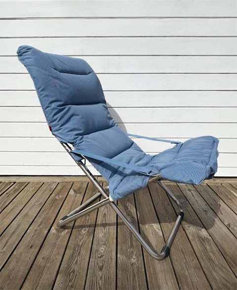 Fiesta soft alu solstol - dusty blue | Sommarboden