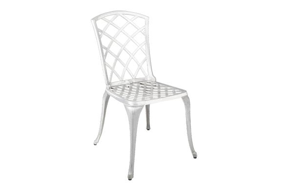 Arras matstol - alu transparent | Sommarboden